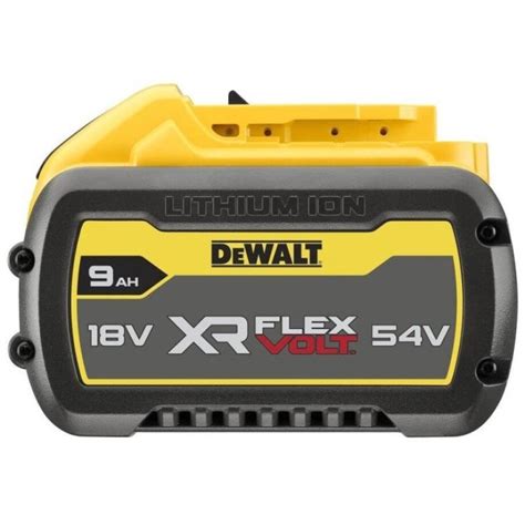 Dewalt DCB547 XJ XR Flexvolt Batería Carril 54V 18V Li Ion 9 Ah