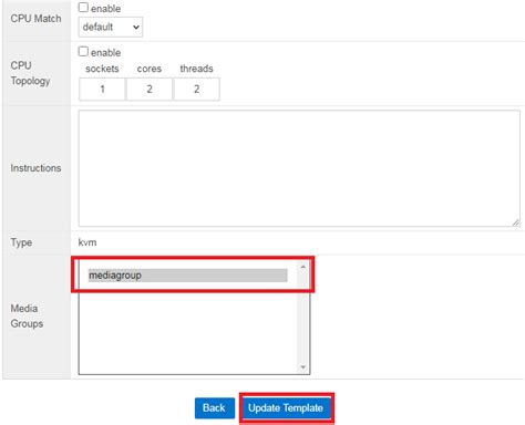 How To Add A Template To A Media Group In SolusVM Solus