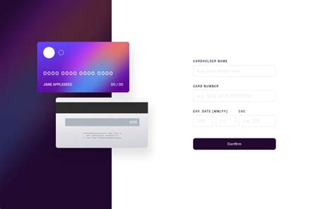 Frontend Mentor Interactive Card Details Using CSS Grid And BEM