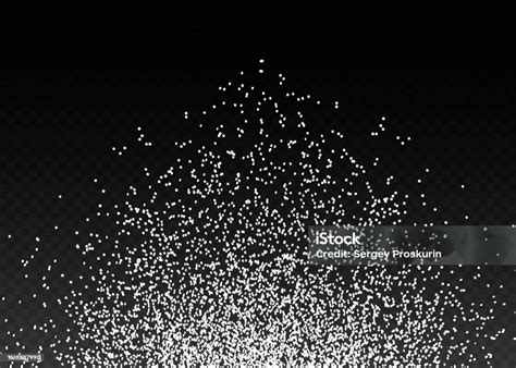 부엌 빵집 광고 비디오를위한 디자인 요소 분말 설탕 폭발 또는 튀김 떨어지는 밀가루 소금 가루가 부드럽게 떨어집니다 평면도 3d 효과 0명에 대한 스톡 벡터 아트 및 기타