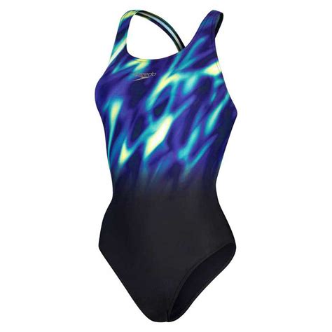 Speedo Placement Digital Powerback Badeanzug Blau Swiminn