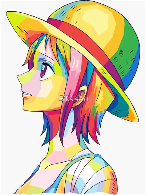 Nami One Piece Wpap Art Sticker For Sale By SiksisArt Redbubble
