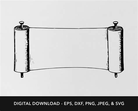 Scroll Paper Svg Blank Treasure Map Png Old Scroll Clipart Label Frames Svg Dxf Png 