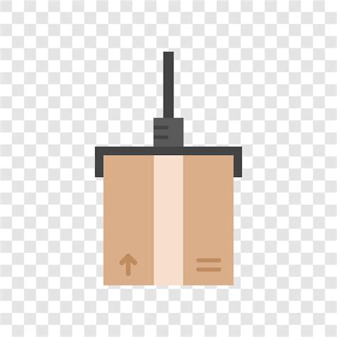 Premium Vector Vector Element Of Carton Box With Loading Crane