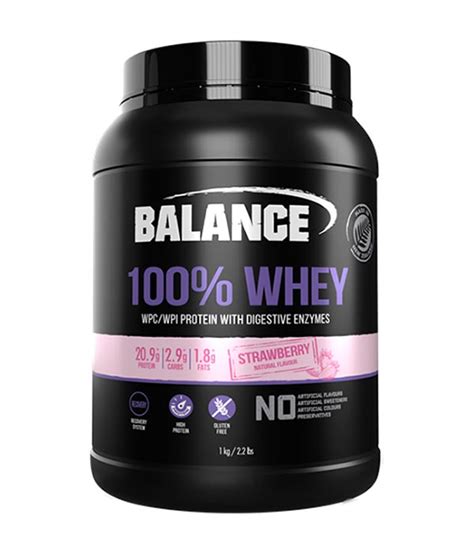 Balance 100 Whey Strawberry Natural Flavour 1kg