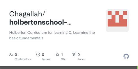 github chagallah holbertonschool low level programming holberton