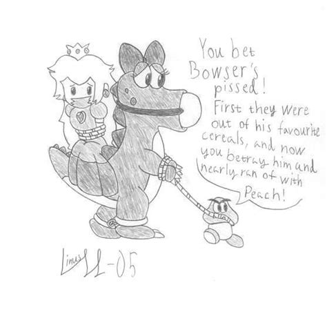 Peach And Birdo By Limpurtikles On Deviantart