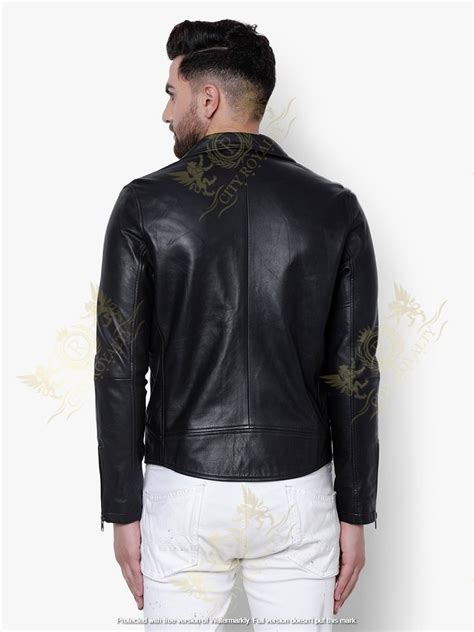 Mens Black Men Biker Leather Jacket At Rs In Gautam Budh Nagar ID