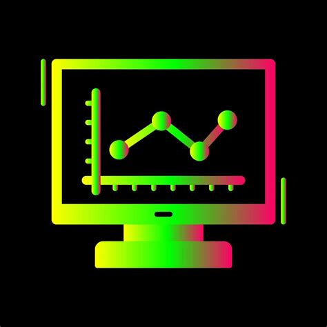 Line Chart Vector Icon 20576178 Vector Art At Vecteezy