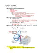 Understanding Vestibular Anatomy And Physiology SLHS Exam Course Hero