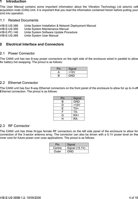 Sercel VIB 0006B Unite CANII User Manual VIB E US 389B 1 2