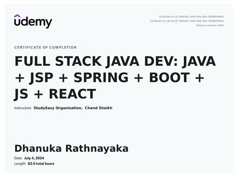 Java Fullstackdevelopment Springboot React Dhanuka Rathnayaka