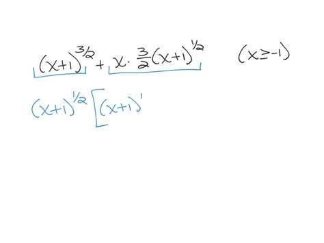 solved expressions that occur in calculus are given factor each