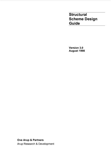 Structural Scheme Design Guide By Arup Vicivil