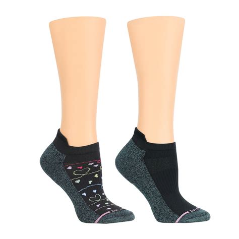 Ankle Compression Socks For Women Dr Motion Scribble Hearts