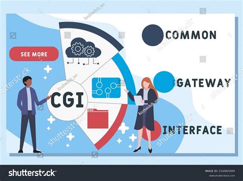 Cgi Common Gateway Interface Acronym Business Stock Vector Royalty