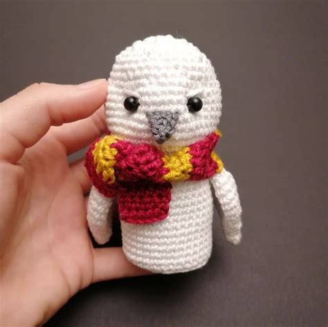 Schneeeule Amigurumi Plüschtier Hedwig Harry Potter Neu Gemäss