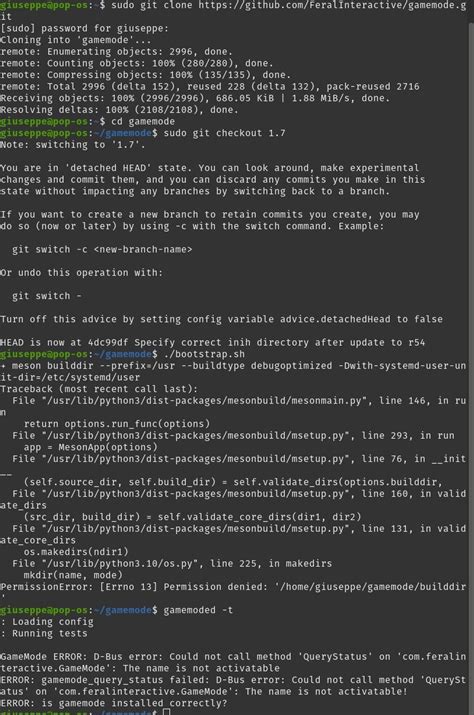 Problem Installing Gamemode Rpopos