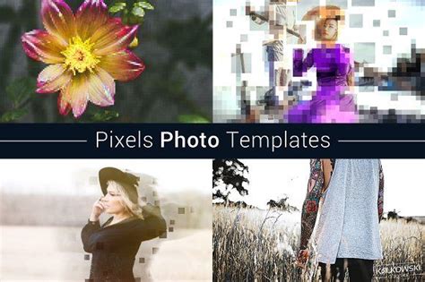 Pixels Photo Template Photo Template Photoshop Resources Brochure