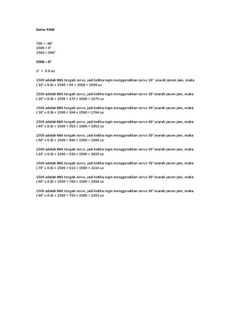 Perhitungan Sudut Servo Pdf