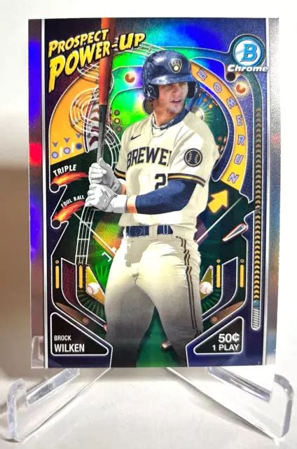 2024 BOWMAN BROCK Wilken Prospect Power Up Milwaukee Brewers PP 7 EUR 3