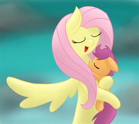 Mlp Fluttershy And Scootaloo By Yourfavoritelove On Deviantart