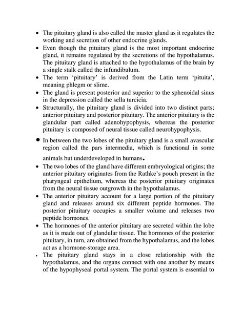 Solution Pituitary Gland Definition Structure Hormones Functions