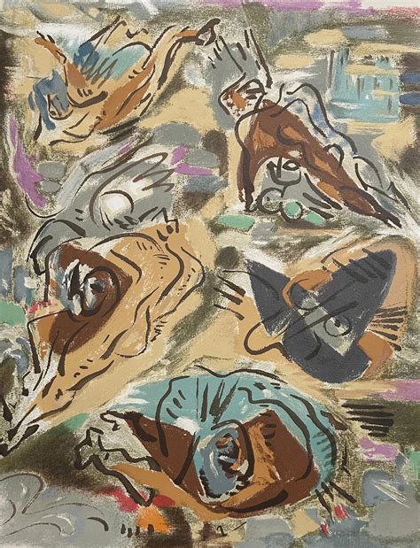 André Masson André Masson Figures In Landscape Hand Signed