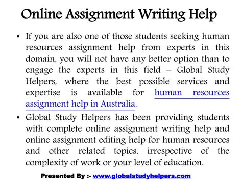 Ppt Human Resources Assignment Help In Australia From Experts
