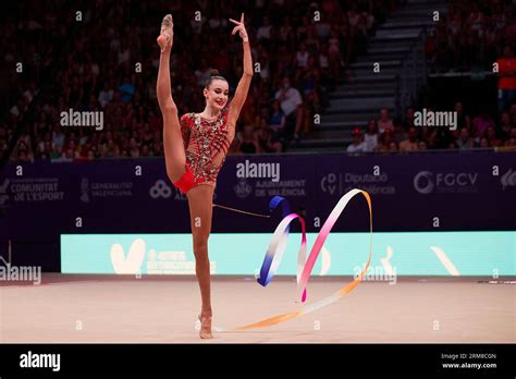 Germany S Darja Varfolomeev Competes In The Individual All Around Final Of The Olympic Qualifier