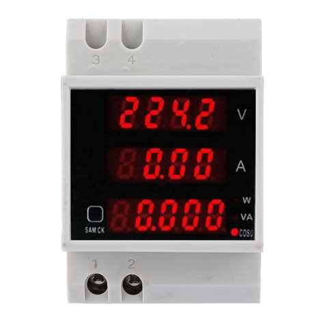 2024 D52 2048 Multi Function Meter Rail Digital Displayed Ac Voltage Current Power Factor Meter