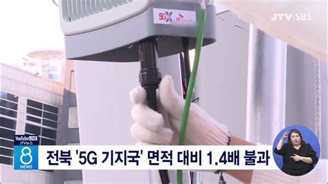 Jtv 8 뉴스 전북 5g 기지국 면적 대비 14배 불과 Youtube