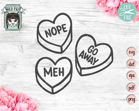 Vector Valentines Cut Fileheart Sticker Svg Decal Laser Template Diy