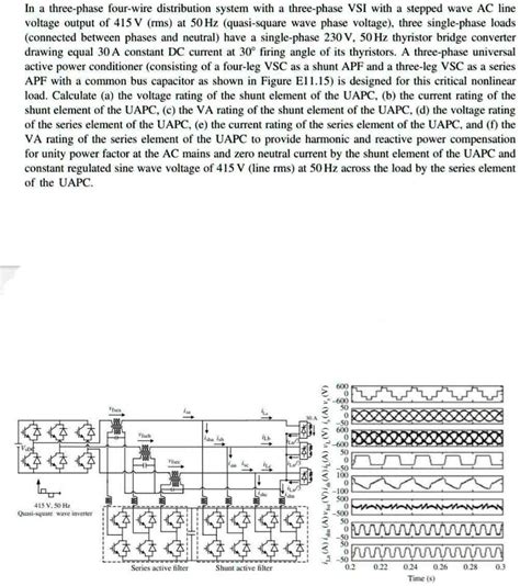 Solved A Three Phase Four Wire Distribution System With Three Phase