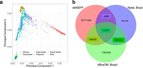A Pca Plot To Demonstrate Ethnic Admixture In The Brazilian Sample