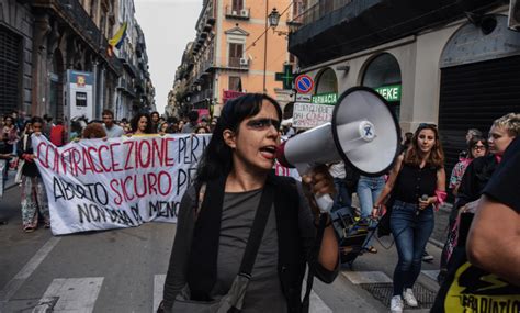 Giorgia Meloni Thousands March To Protect
