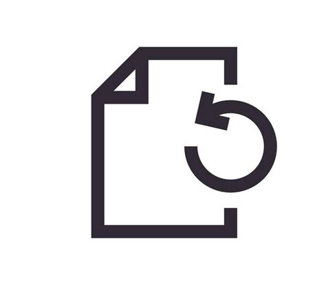 Symbole De Document Et Vecteur Linéaire De Contour Simple Icône Papier