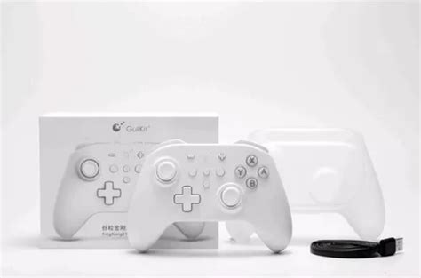 Controle Gulikit Ns09 Kingkong 2 Pro Branco Nintendo Switch Parcelamento Sem Juros