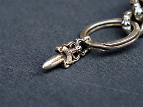 K F M 】chrome Hearts Clip Chain Key Ring 經典夾扣鑰匙圈 小匕首 Yahoo奇摩拍賣