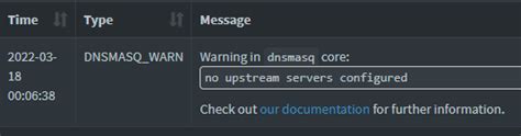 Dnsmasq Core No Upstream Servers Configured But Theyre Configured