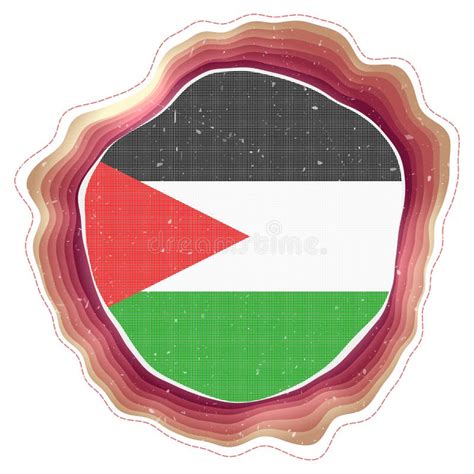 Palestine Flag In Frame Stock Vector Illustration Of Palestinian