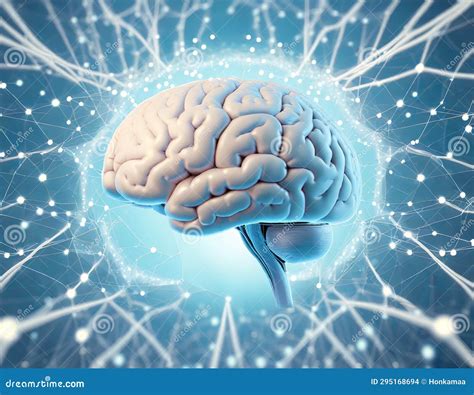 A Human Brain And A Neural Network Stock Illustration Illustration Of
