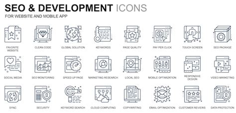 Premium Vector Simple Set Basic Line Icons For Website And Mobile Apps