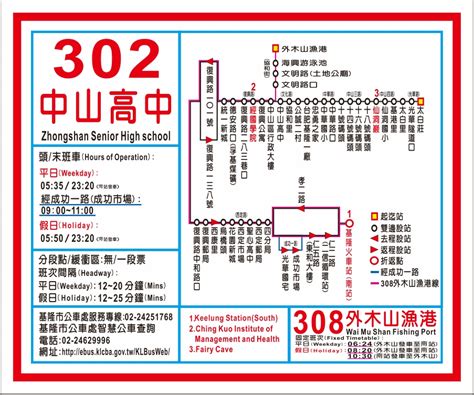 基隆公車管理處 班次路線