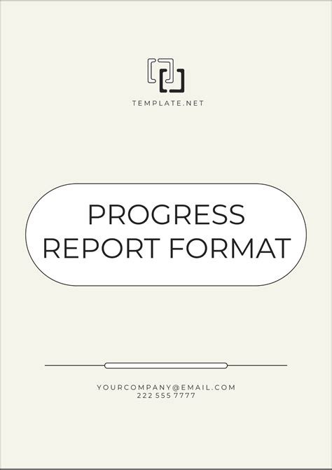 Free Progress Report Format Template To Edit Online