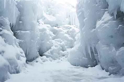 Premium Photo Winter Wonderland Frozen Ice Backgrounds In White Cold