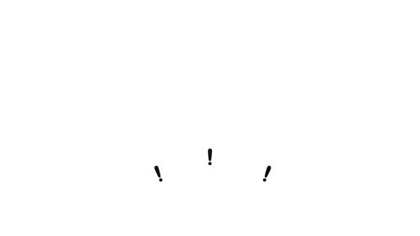 Exclamation Mark Cute Animation Writing Icon 46001584 Stock Video At Vecteezy
