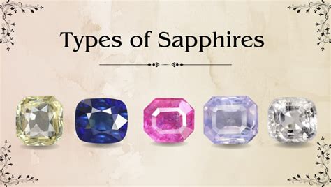 Different Types Of Sapphires By Color And Name Pmkk Gems