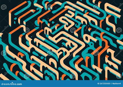 Visual Metaphor Of A Maze Representing The Complexity Of The Thinking Process Ai Generated