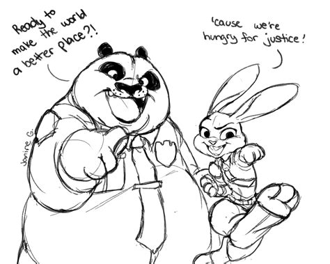 Icarus Bente36 Po And Judy Hopps From Kung Fu Panda